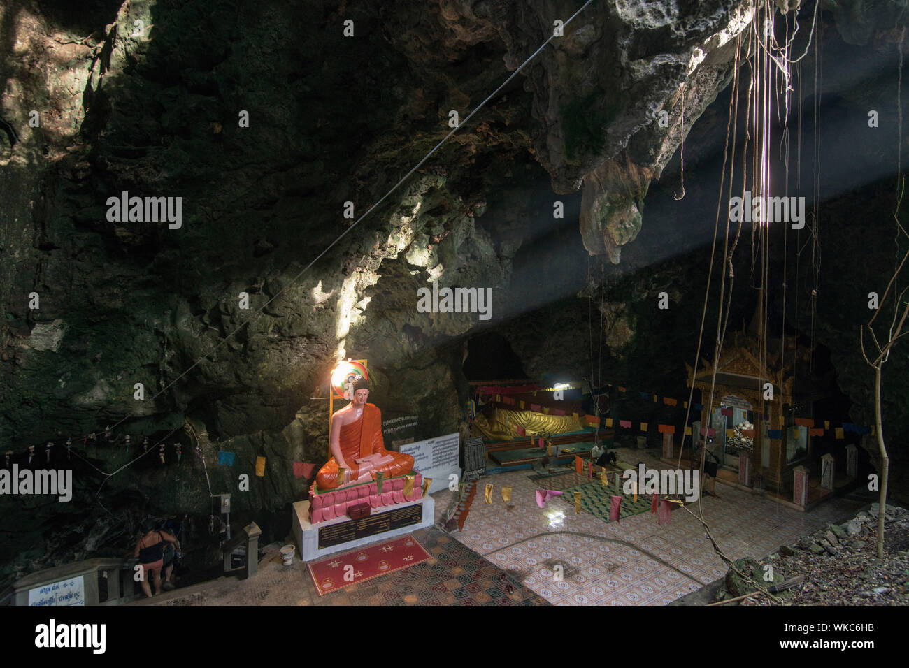 the killing caves of the Red Khmer war on the Mount Phnom Sompov near ...