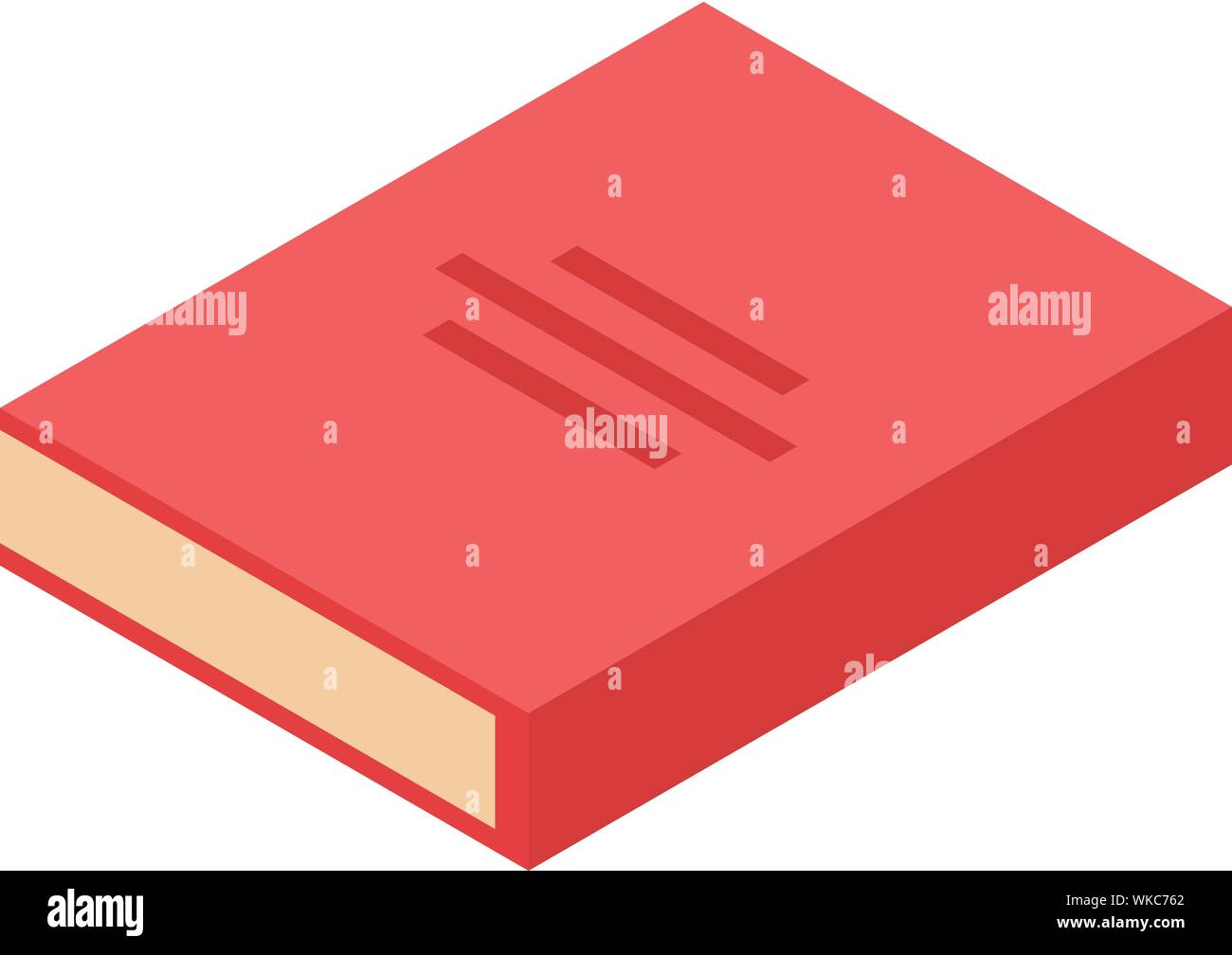 Red book icon, isometric style Stock Vector Image & Art - Alamy