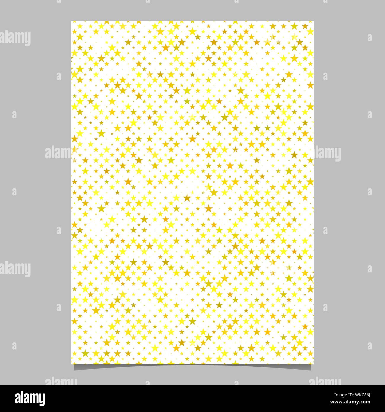 Abstract repeating star pattern page background template - vector ...