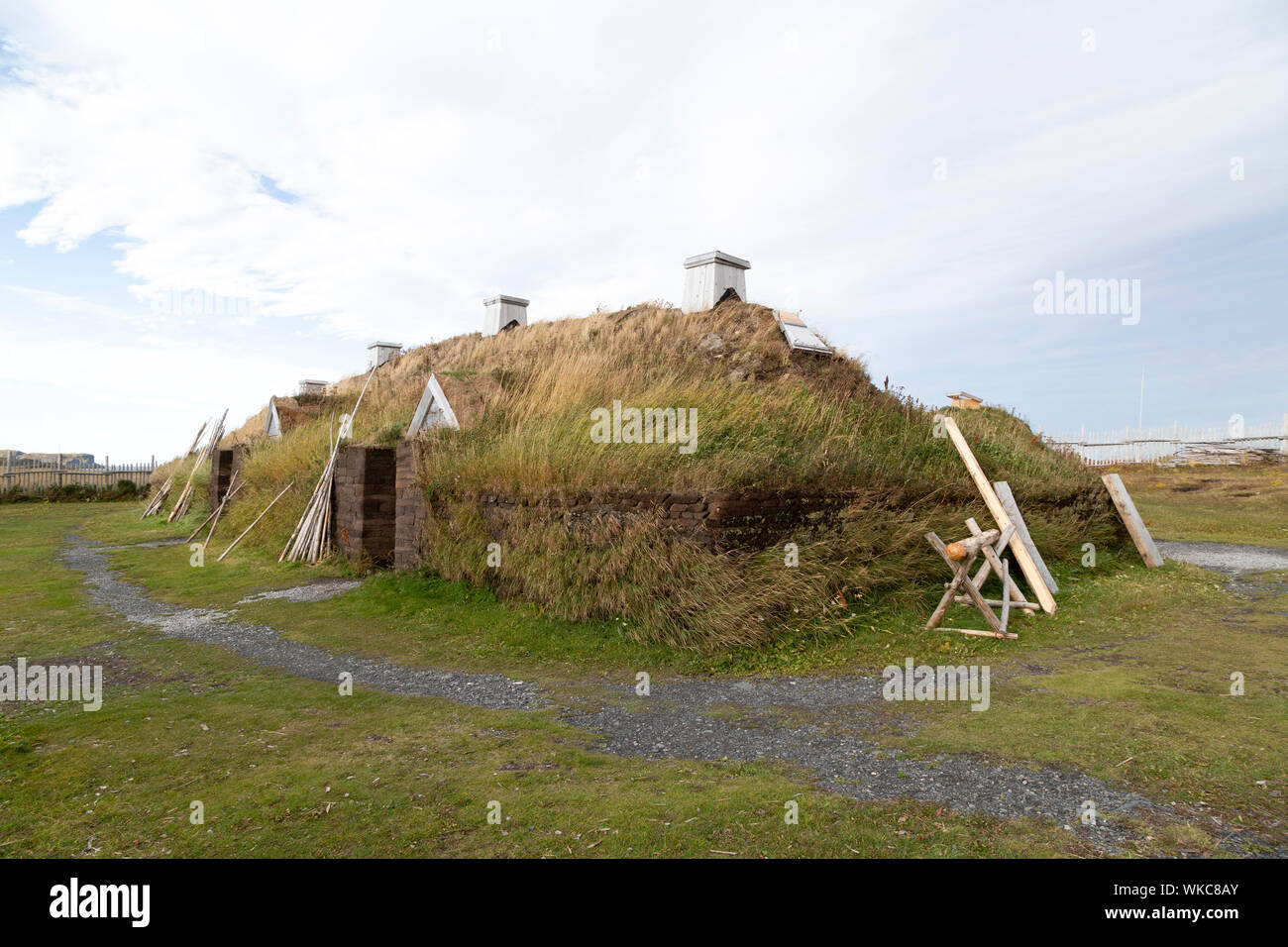 Archaeological site turf roof hi-res stock photography and images - Alamy