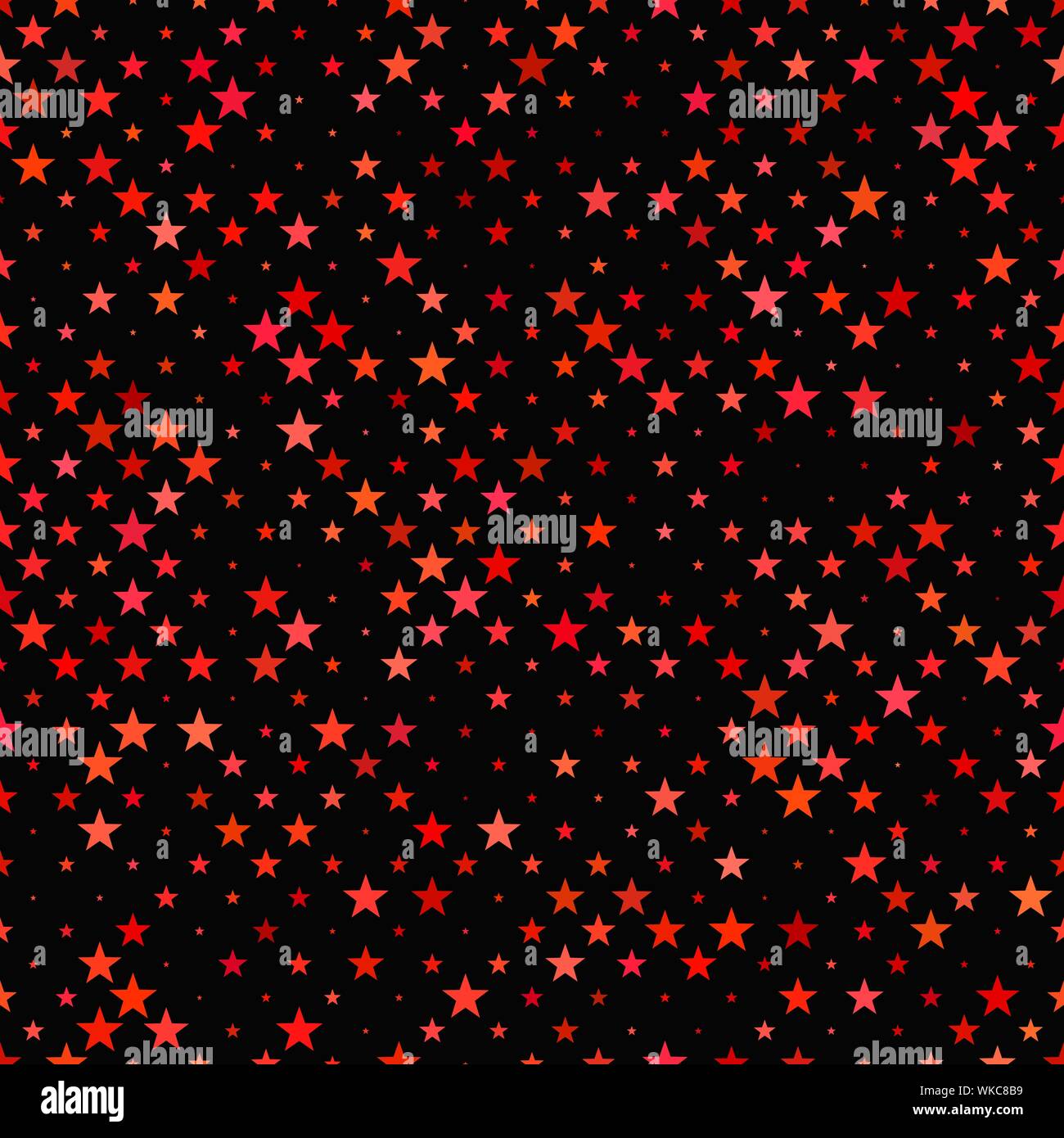 Red abstract seamless pentagram star pattern background - vector design ...