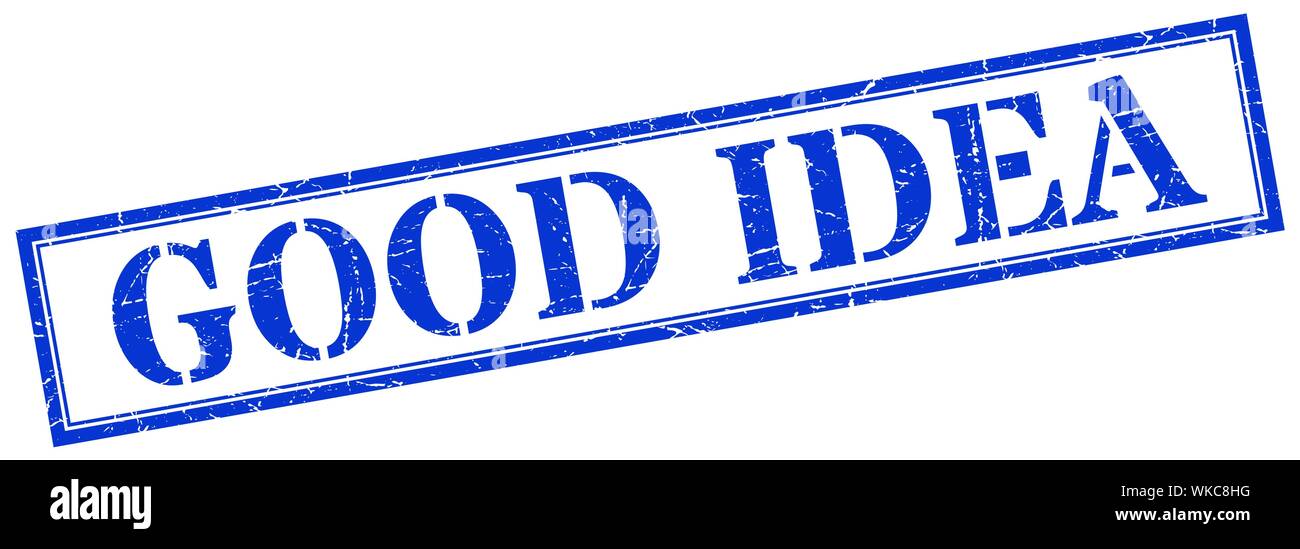 good idea stamp. good idea square grunge sign. good idea Stock Vector ...