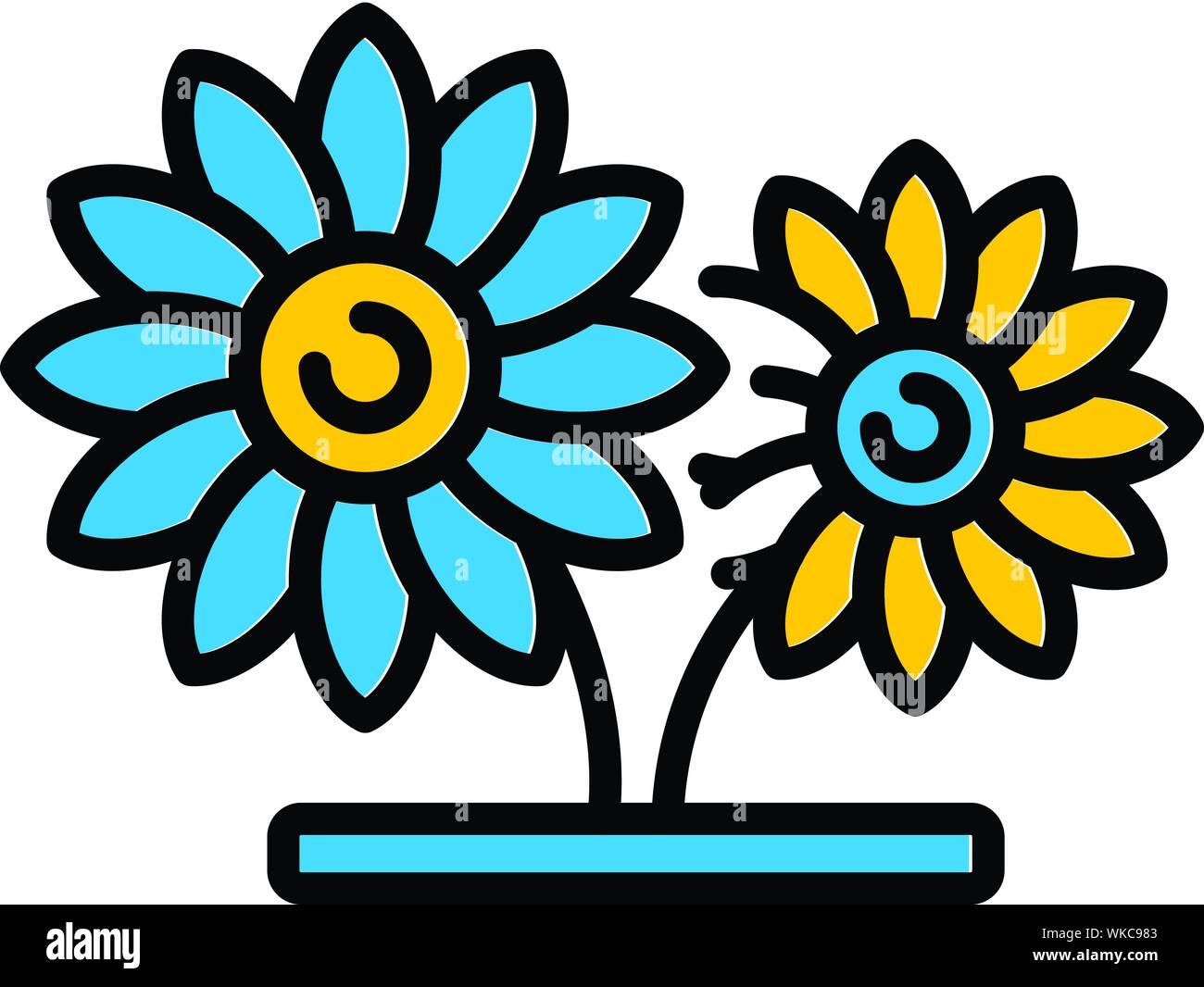 Crocus flowers black Stock Vector Images - Alamy