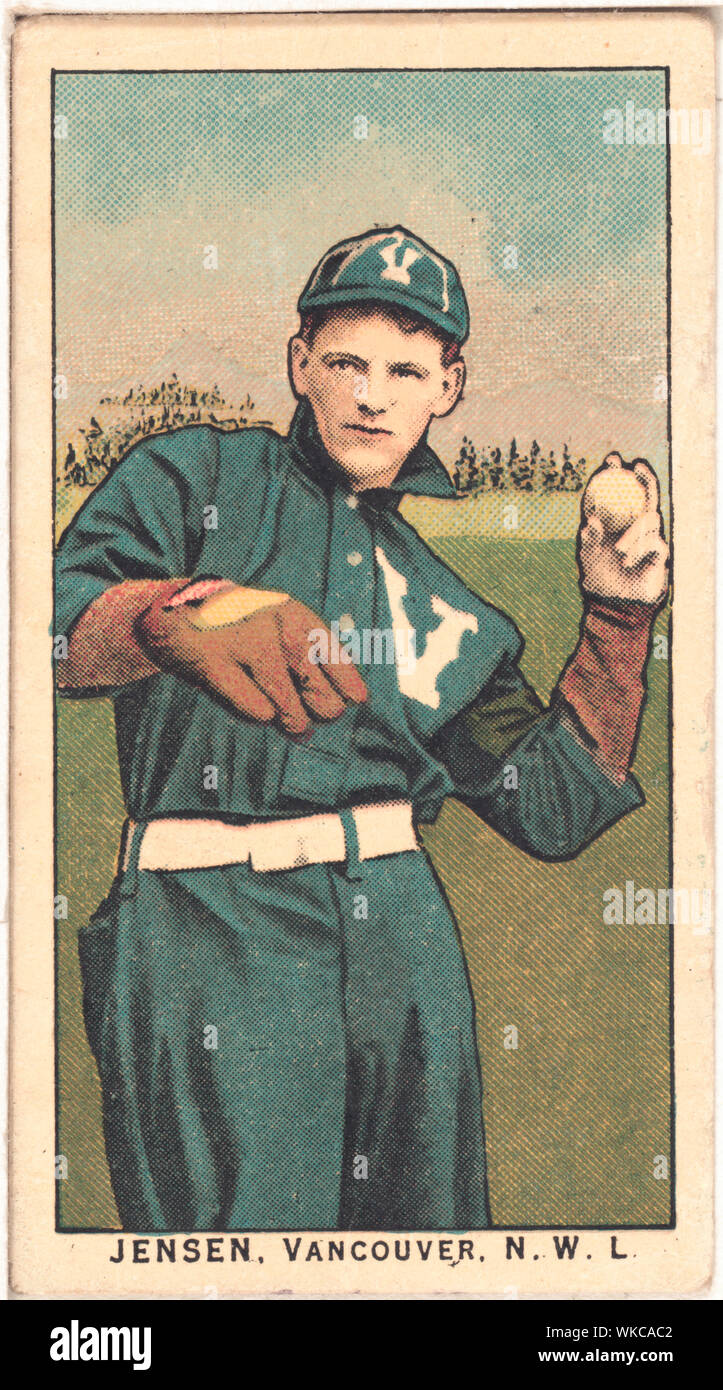 Jenson, Vancouver Team, baseball card portrait Stock Photo - Alamy