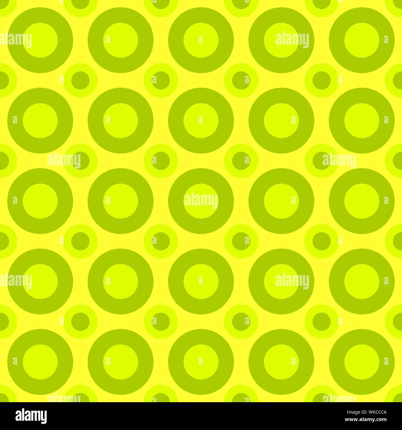 Lime color abstract seamless pattern - vector circle background design ...