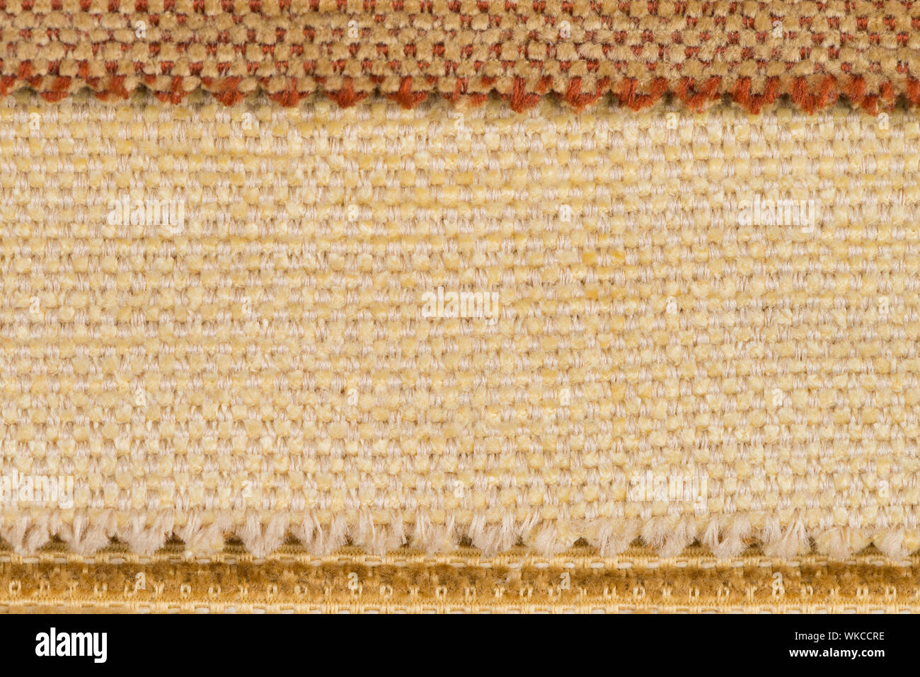 Closeup detail of yellow fabric texture background Stock Photo - Alamy