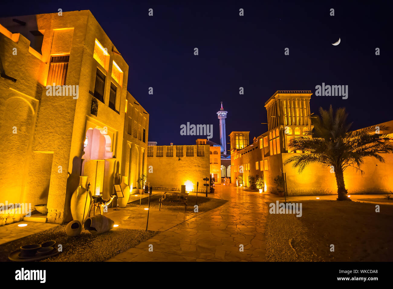 Arab Street in the old part of Dubai, UAE Stock Photo - Alamy