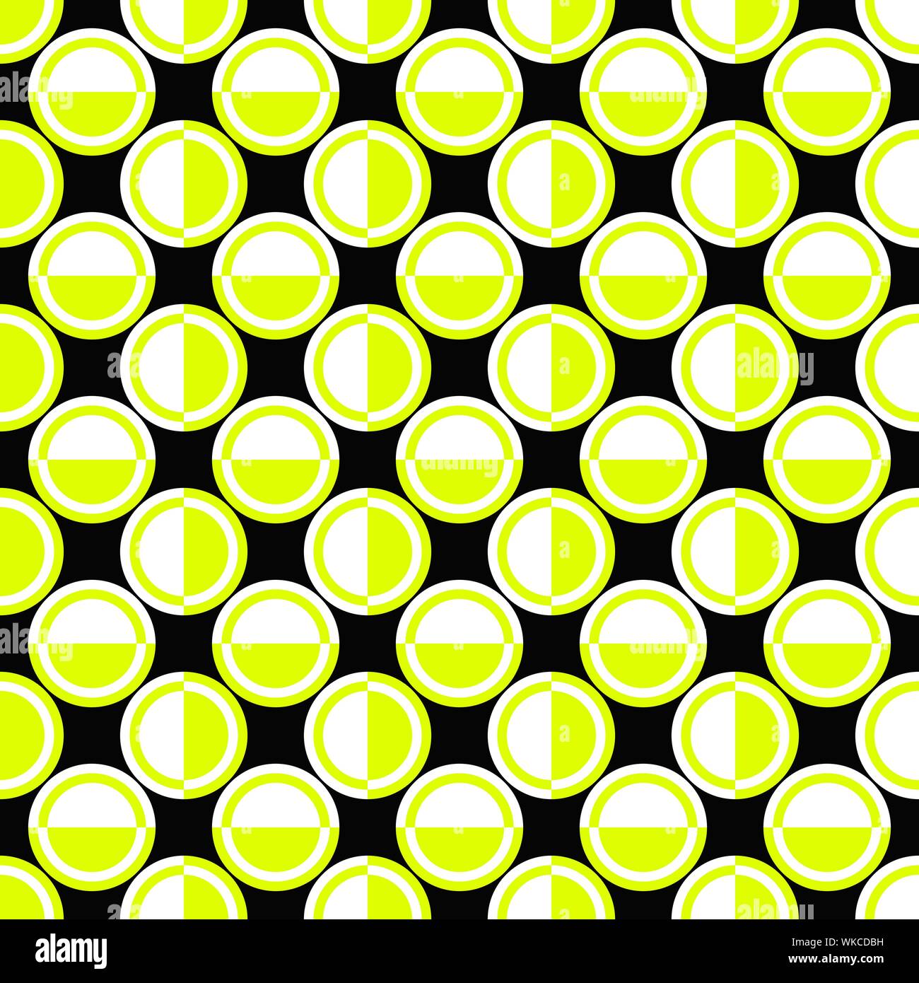 Seamless geometrical circle pattern background design - color vector ...