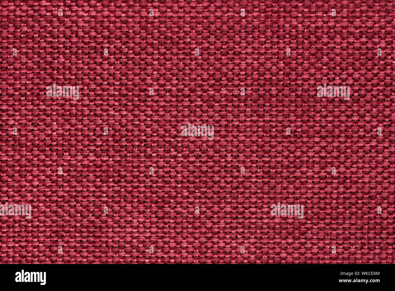 Closeup detail of red fabric texture background Stock Photo - Alamy