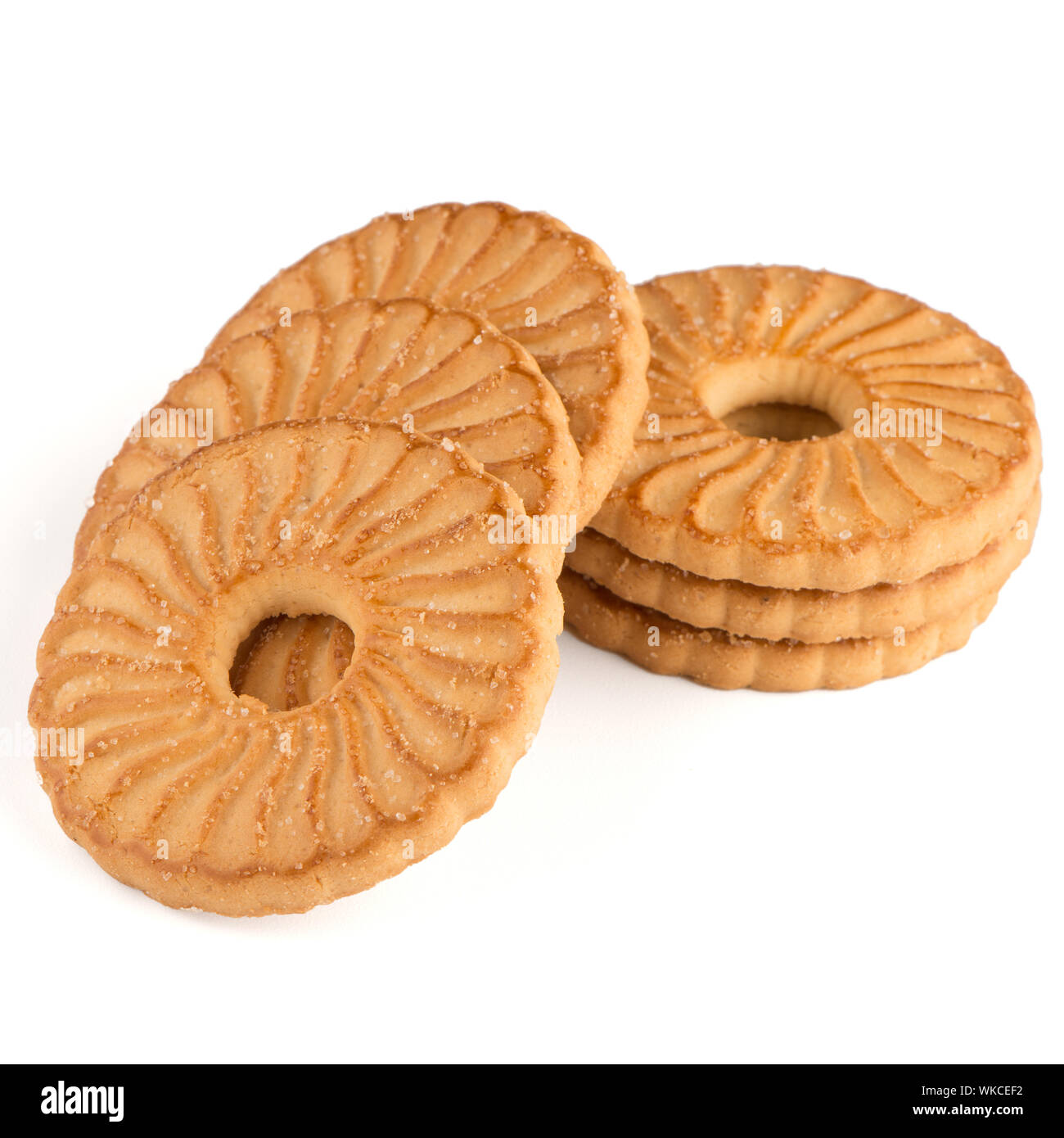 Butter pastry isolated on white background Stock Photo - Alamy