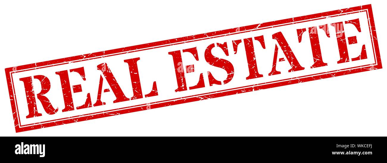 real estate stamp. real estate square grunge sign. real estate Stock ...
