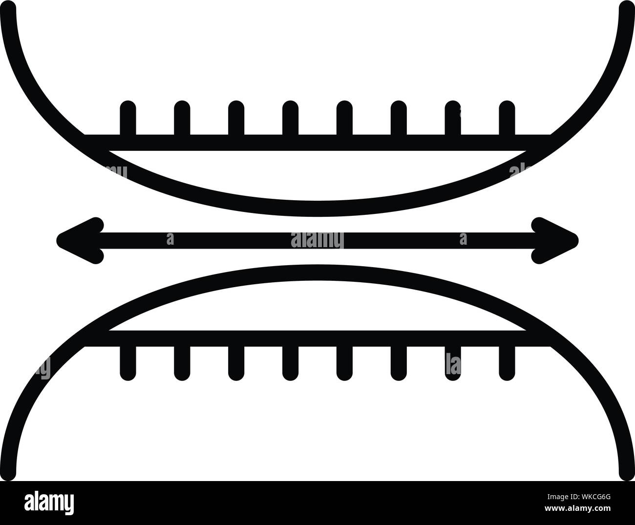 Elastic textile icon, outline style Stock Vector Image & Art - Alamy