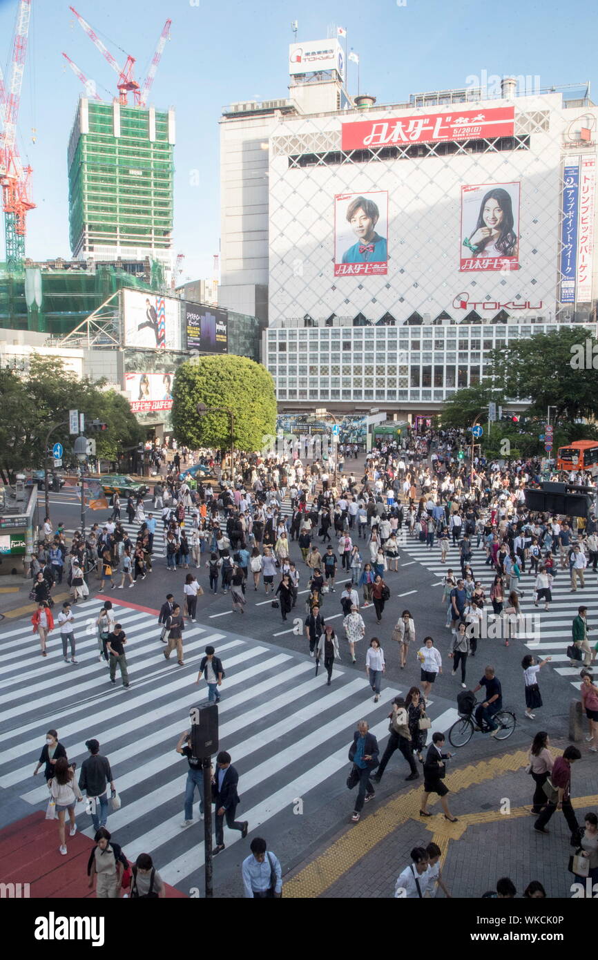 Tokyo iconic shibuya crossing hi-res stock photography and images - Alamy