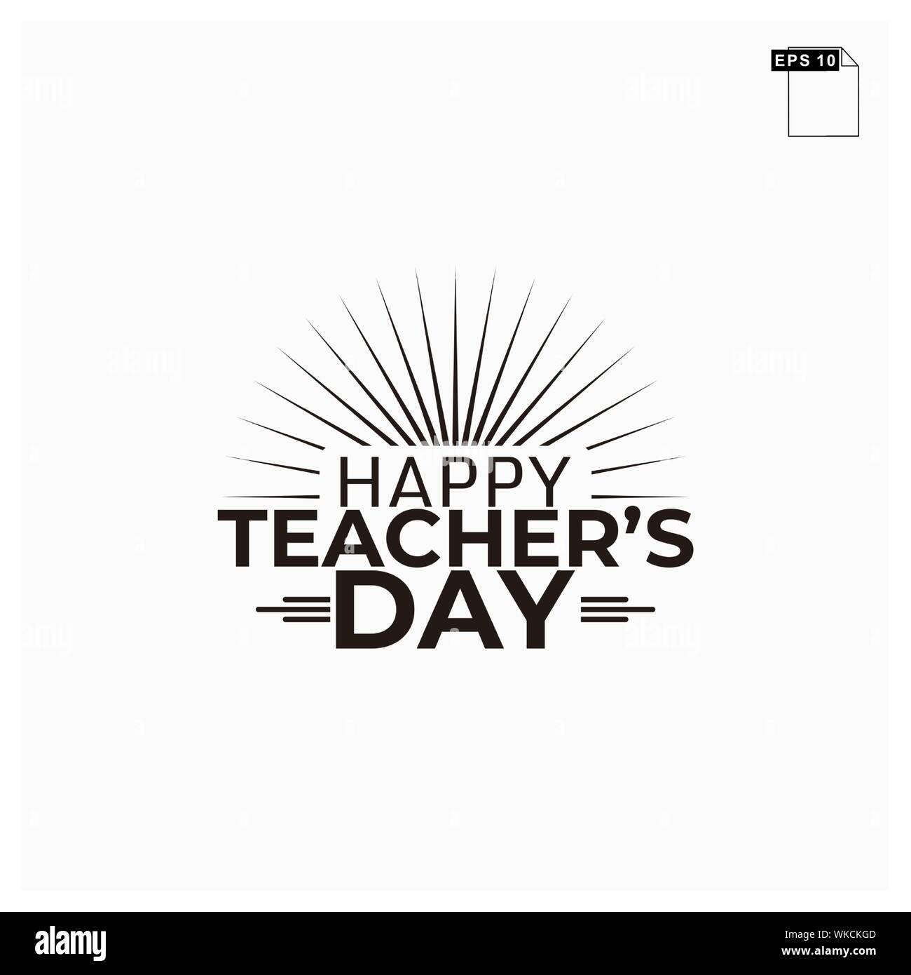 moment happy teachers day lettering art font Stock Vector Image & Art ...