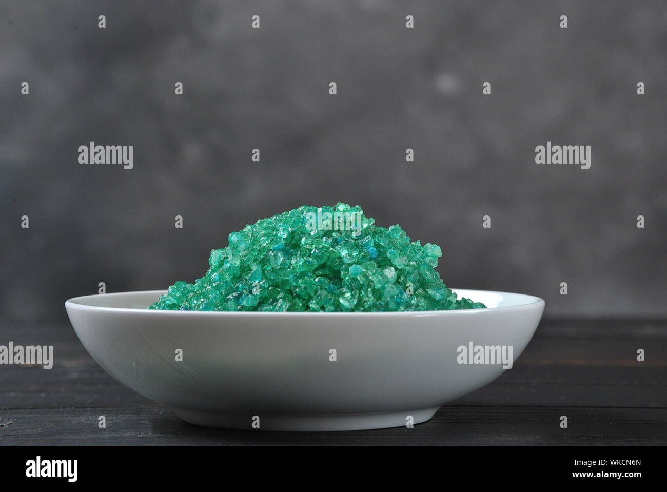 Spa and body care concept. Colorful, aromatic bath salt. Dead Sea Salt ...