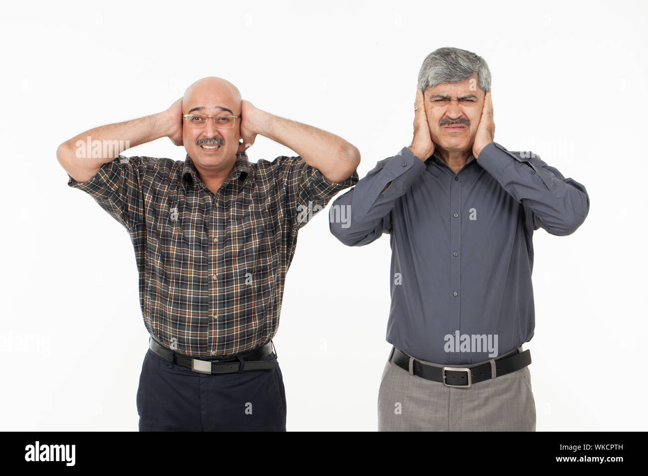 Hands covering ears hi-res stock photography and images - Alamy