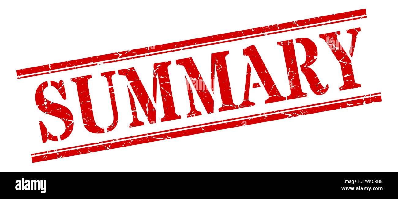 Summary stamp Stock Vector Images - Alamy