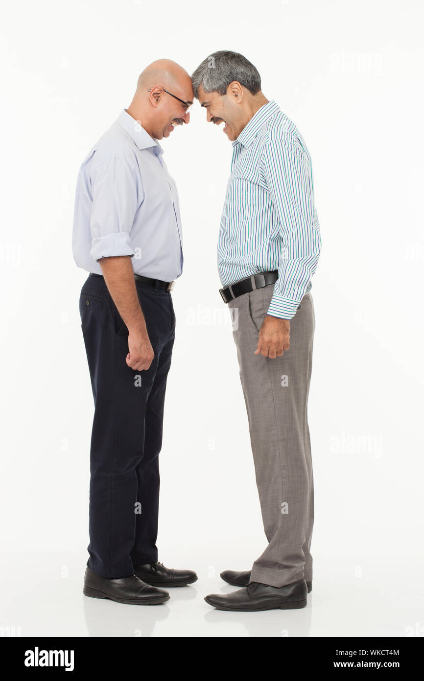 Two businessmen having an argument Stock Photo - Alamy