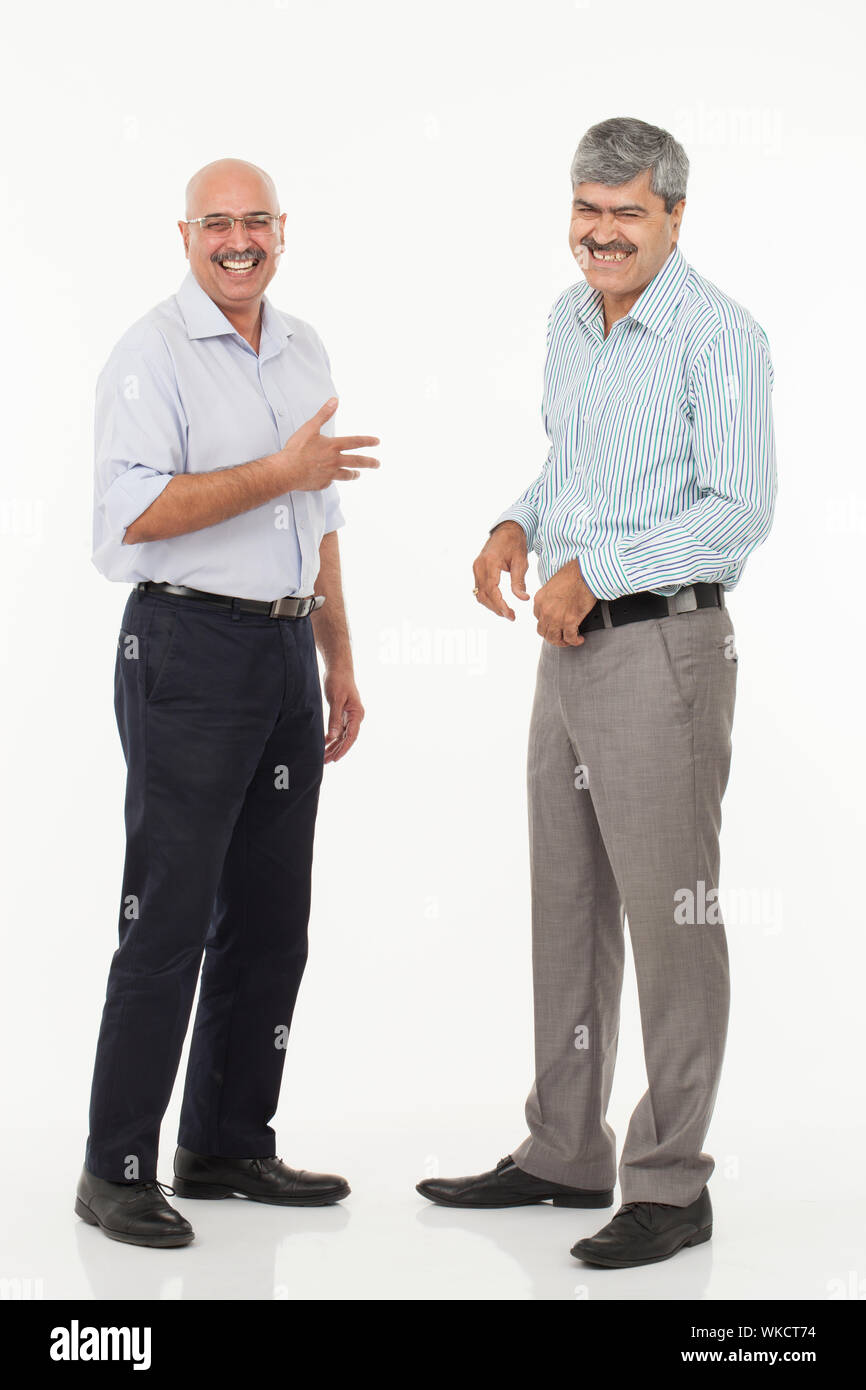Two businessmen having fun Stock Photo - Alamy