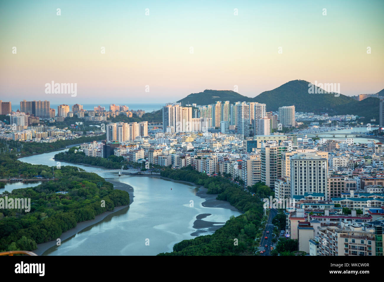 Aerial panorama famous sanya town hi-res stock photography and images ...