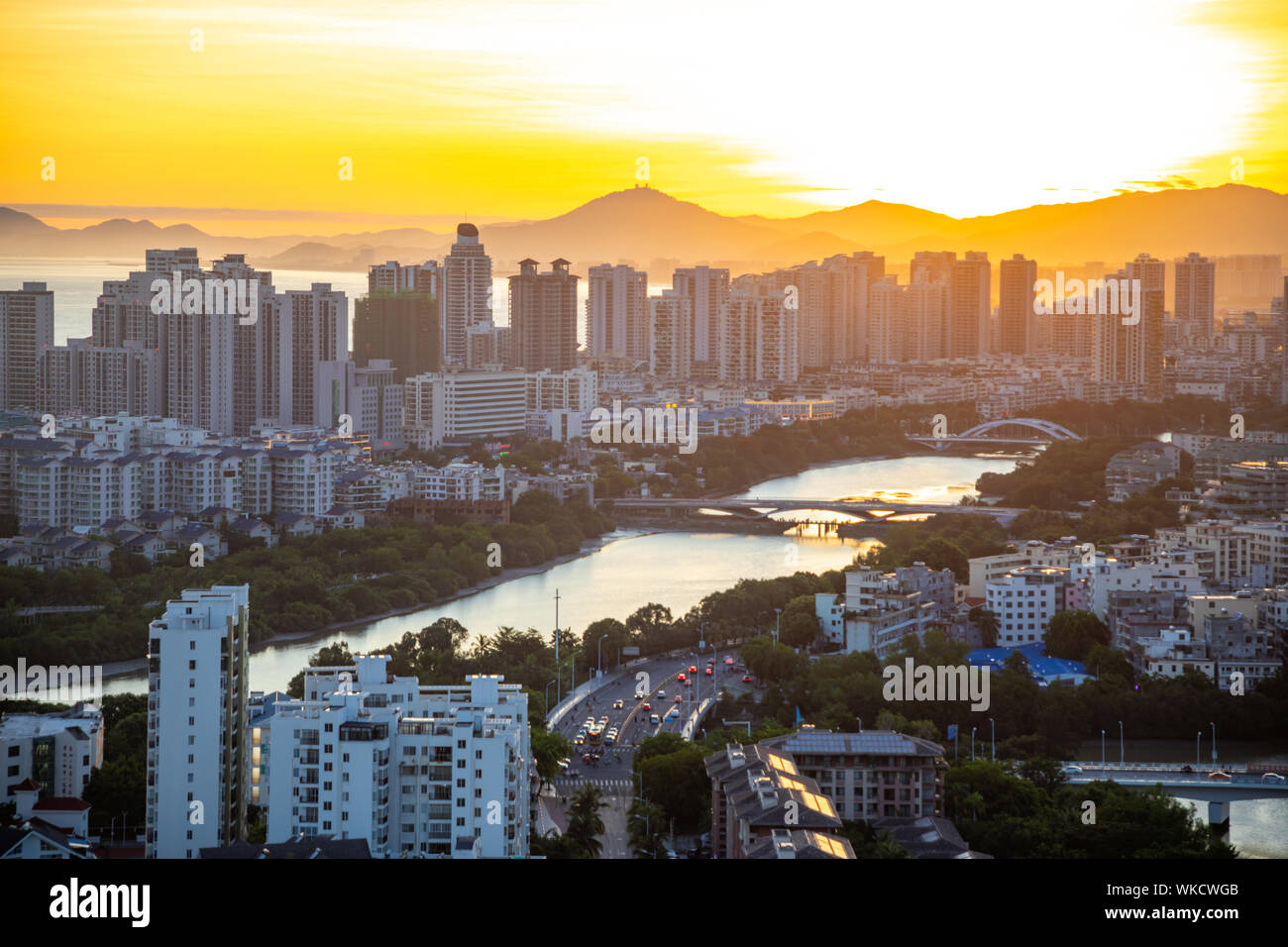 Aerial panorama famous sanya town hi-res stock photography and images ...