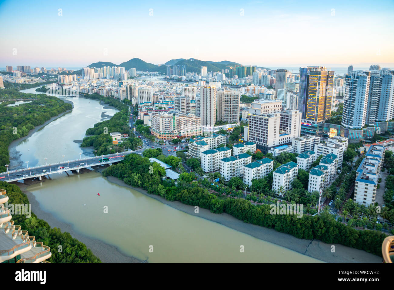Aerial panorama famous sanya town hi-res stock photography and images ...