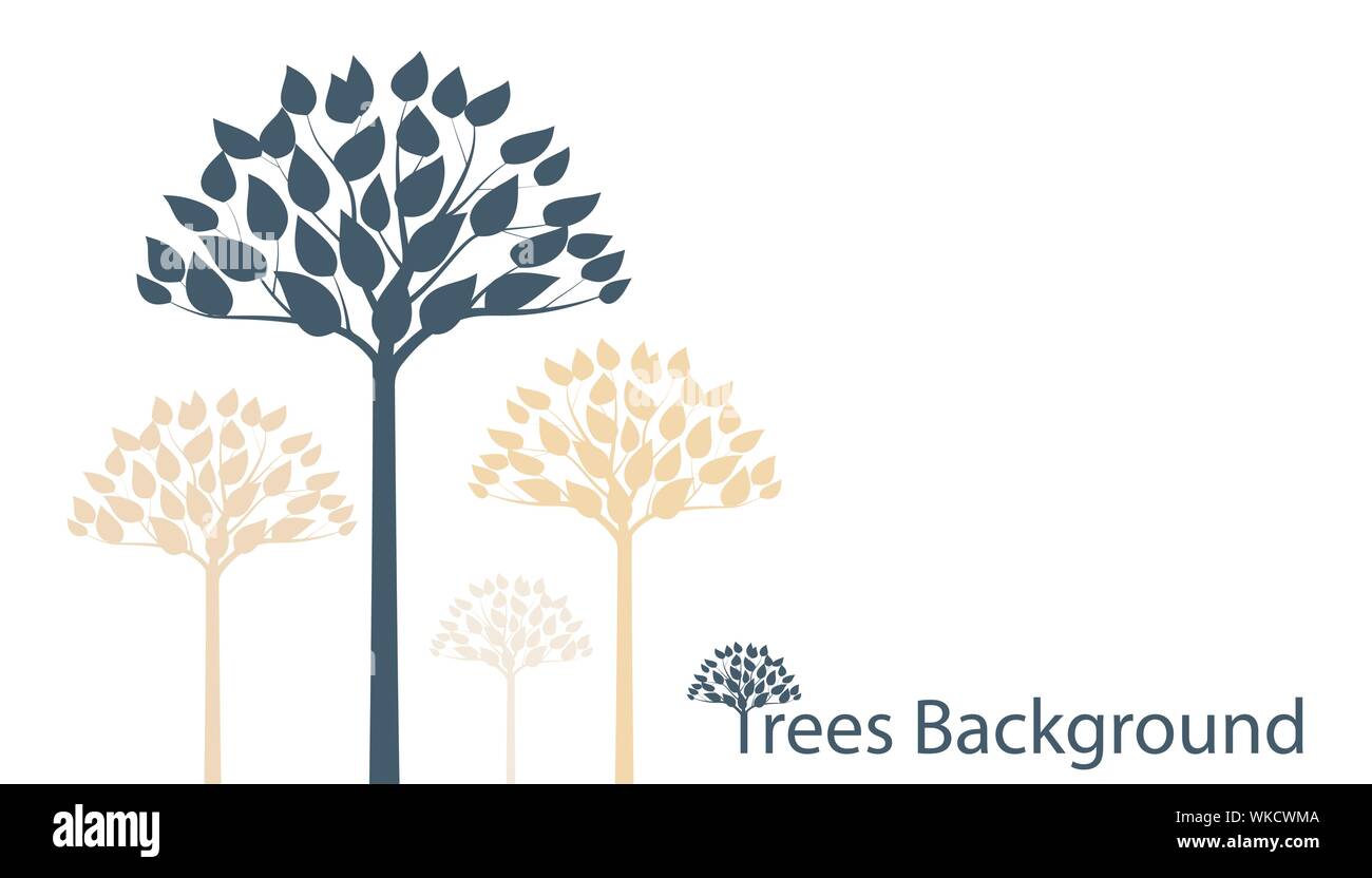 Four trees grey light hi-res stock photography and images - Alamy