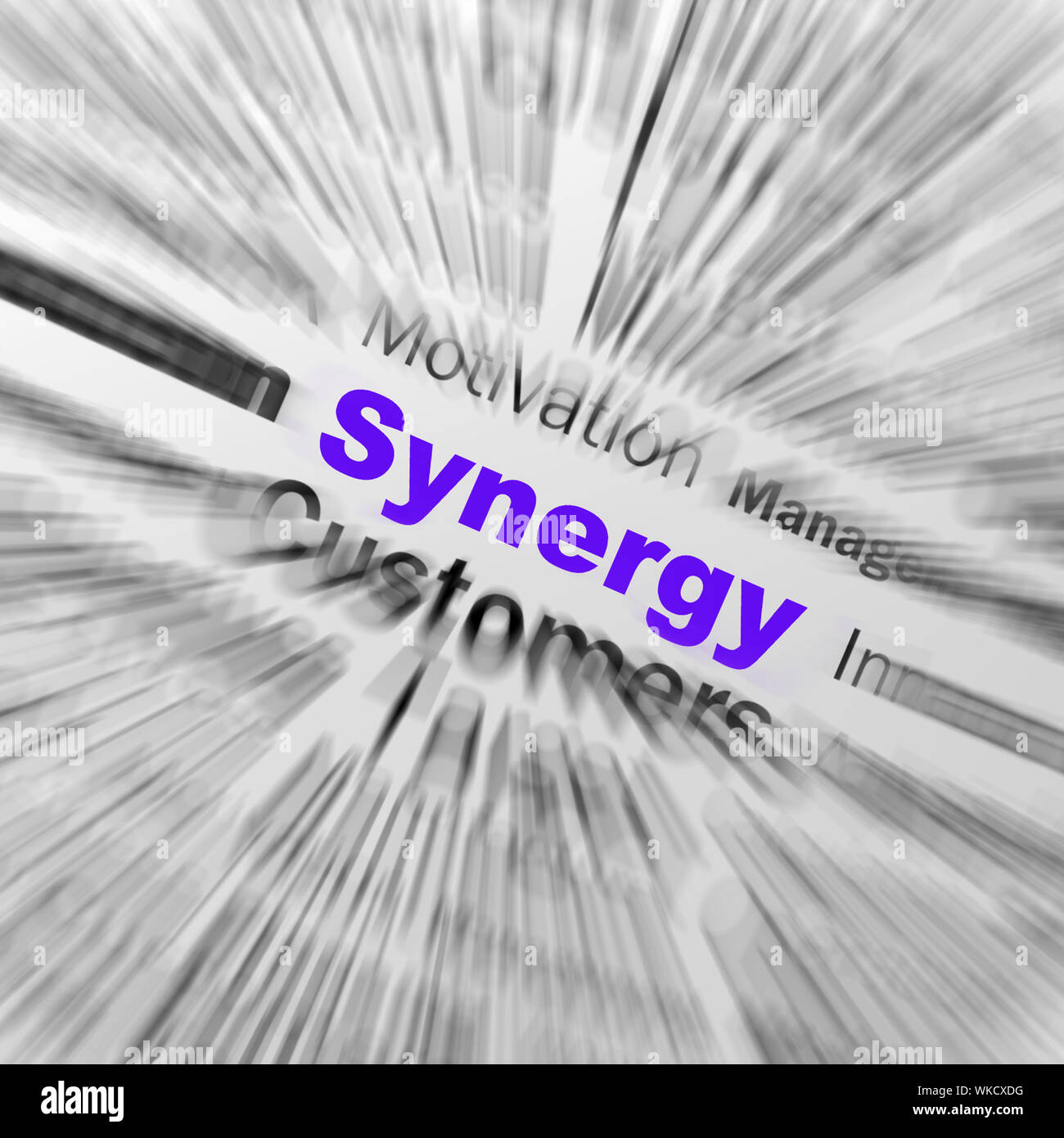 Synergy Sphere Definition Displaying Team Work Partnership And ...