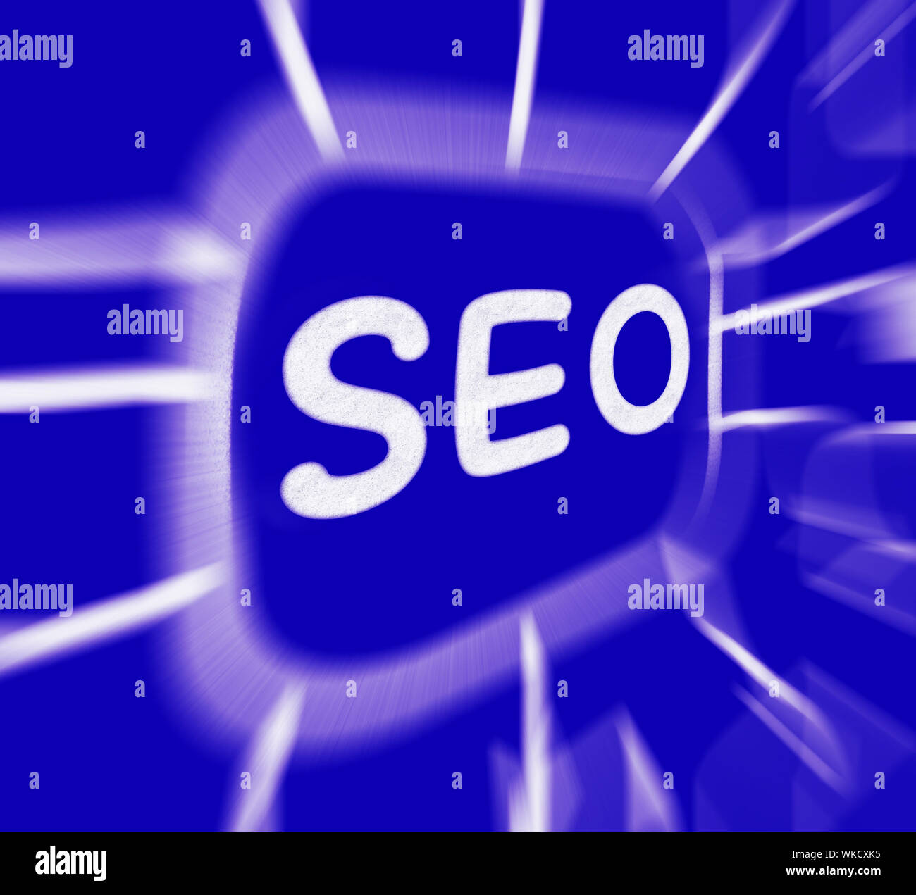 SEO Diagram Displaying Optimized For Search Engines Stock Photo - Alamy