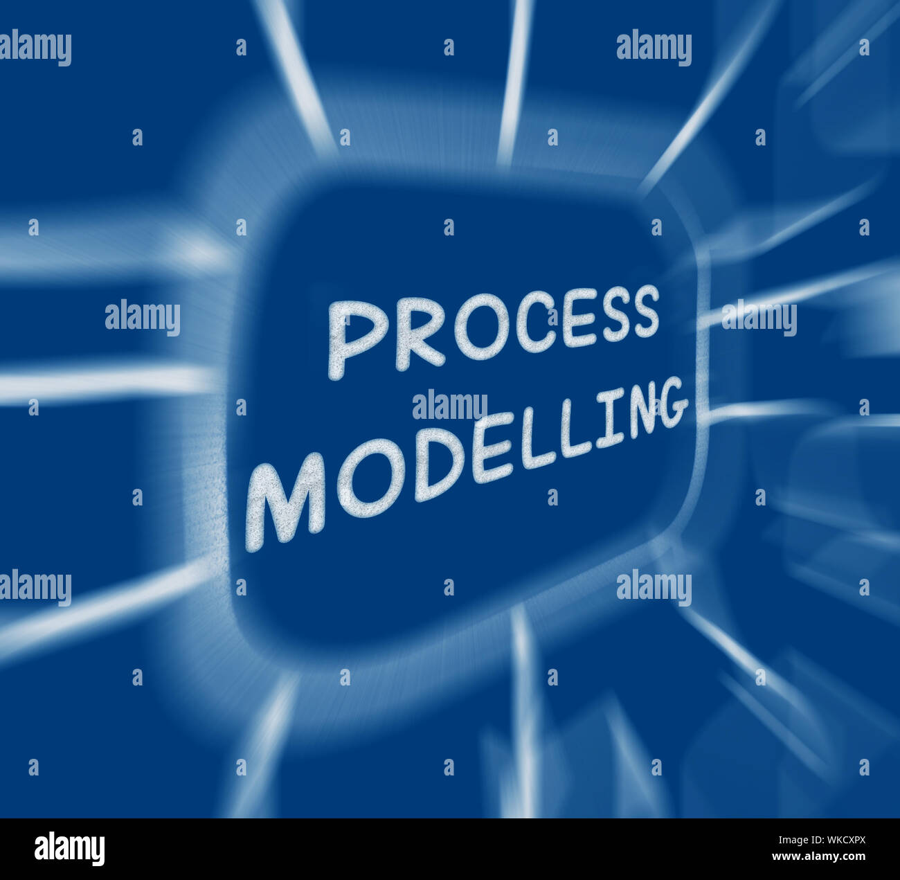 Process Modelling Diagram Displaying Representing Business Processes ...