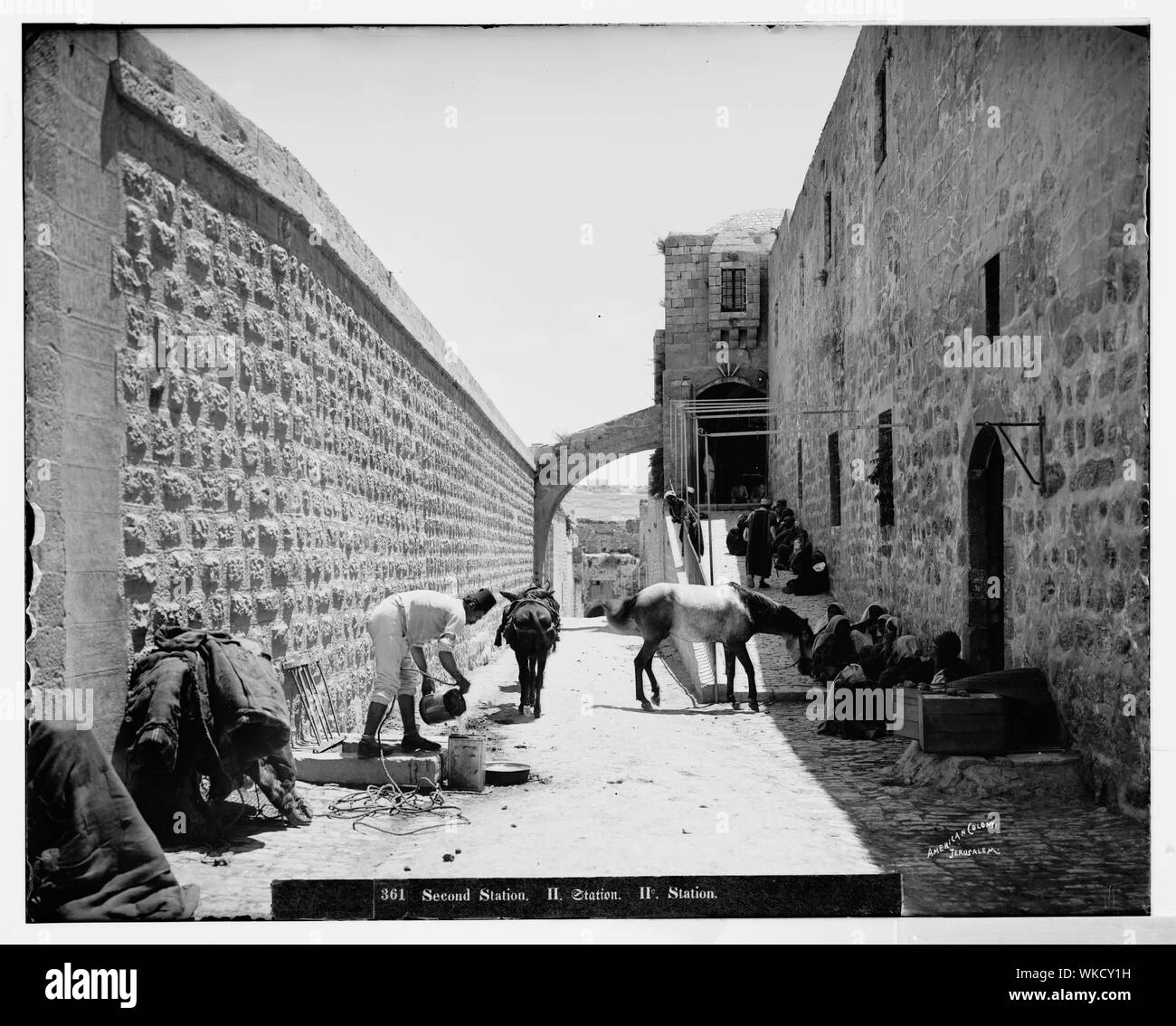 Jerusalem (El-Kouds). Second Station Stock Photo - Alamy