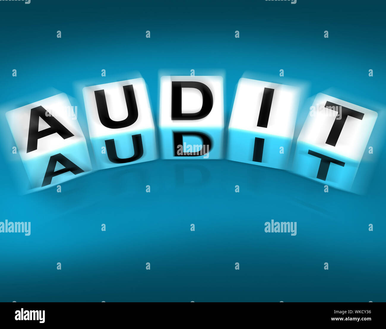 Audit Blocks Displaying Investigation Examination and Scrutiny Stock ...