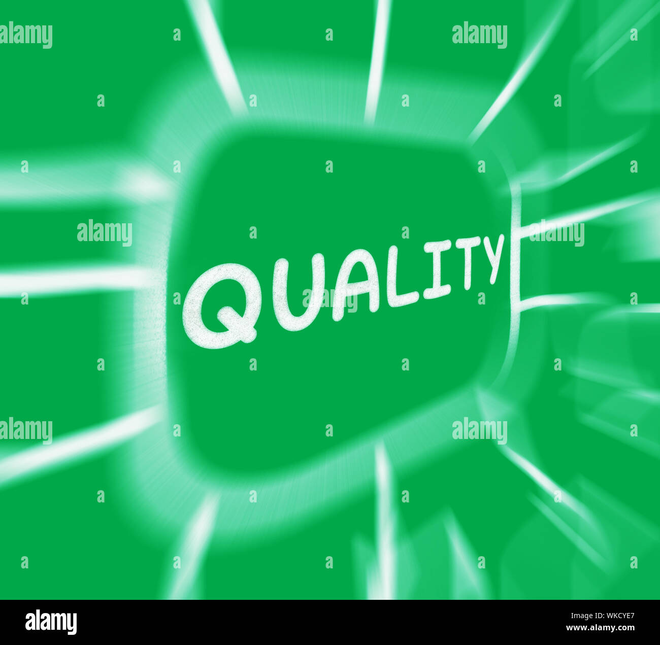 Quality Diagram Displaying Grade State Or Condition Stock Photo - Alamy