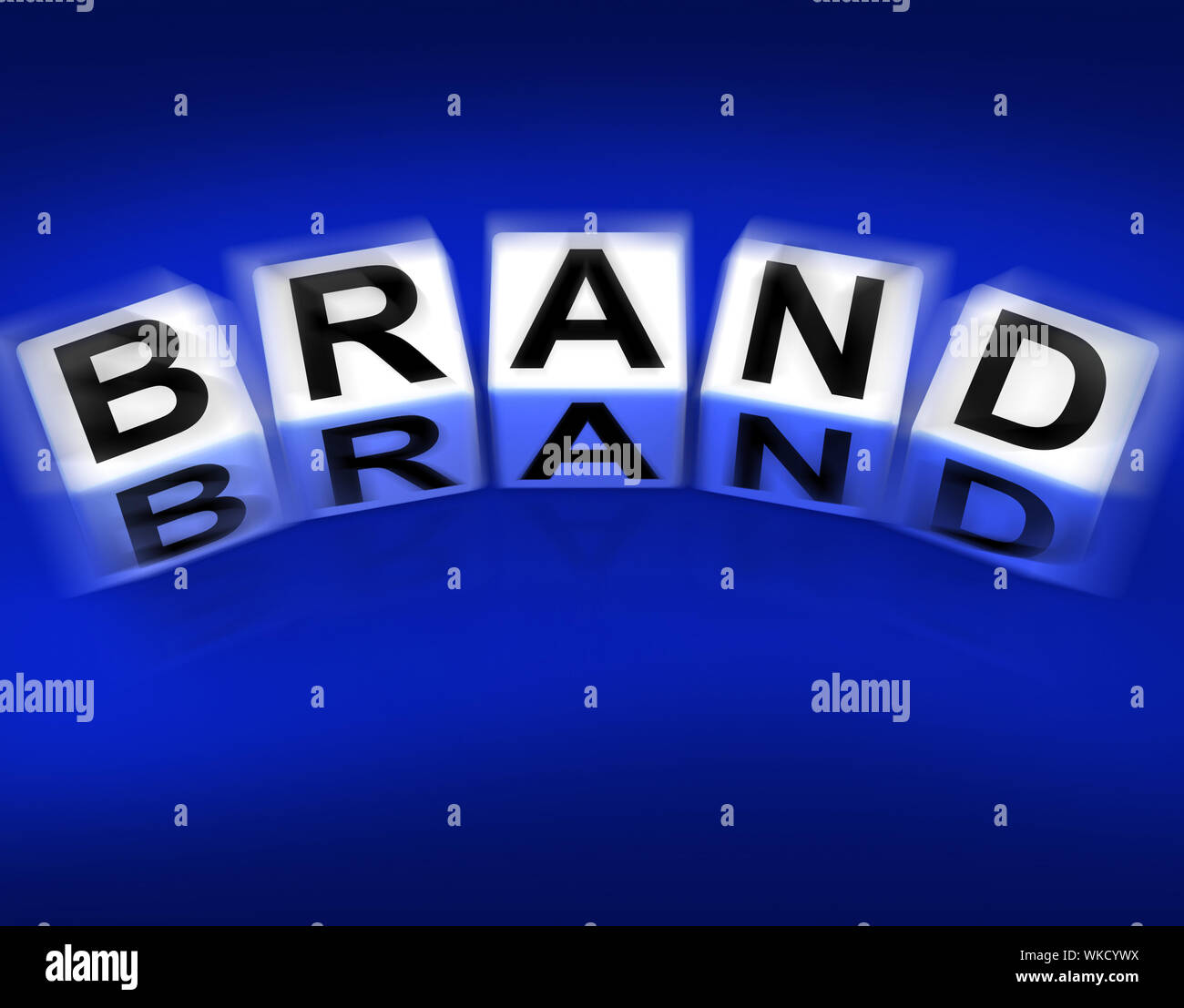 Brand Blocks Displaying Labels Trademarks and Brands Stock Photo - Alamy