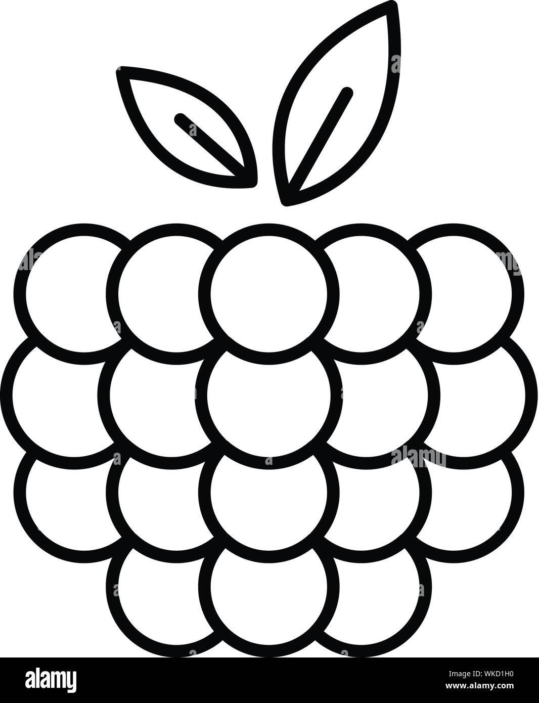 Raspberry icon, outline style Stock Vector Image & Art - Alamy