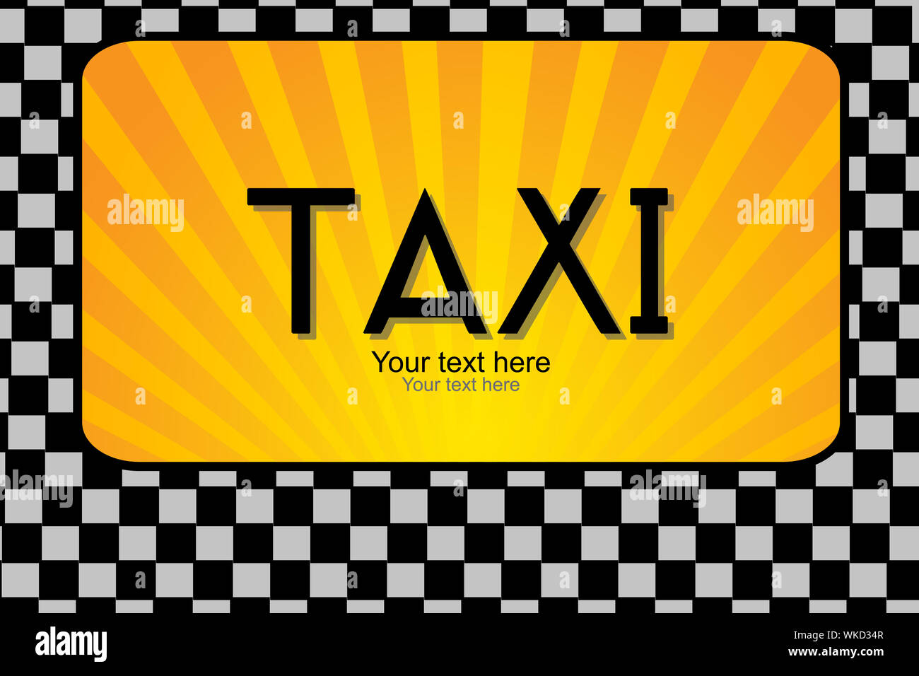illustration of taxi text Stock Photo - Alamy