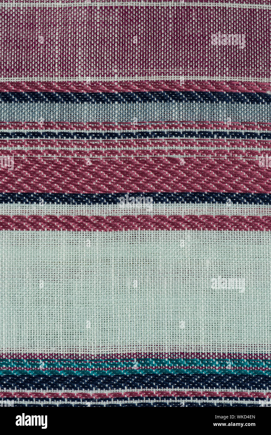Closeup detail of multi color fabric texture samples Stock Photo - Alamy