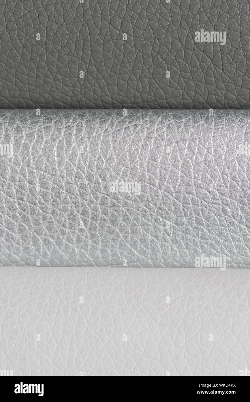 Grey leather texture closeup backgroud Stock Photo - Alamy
