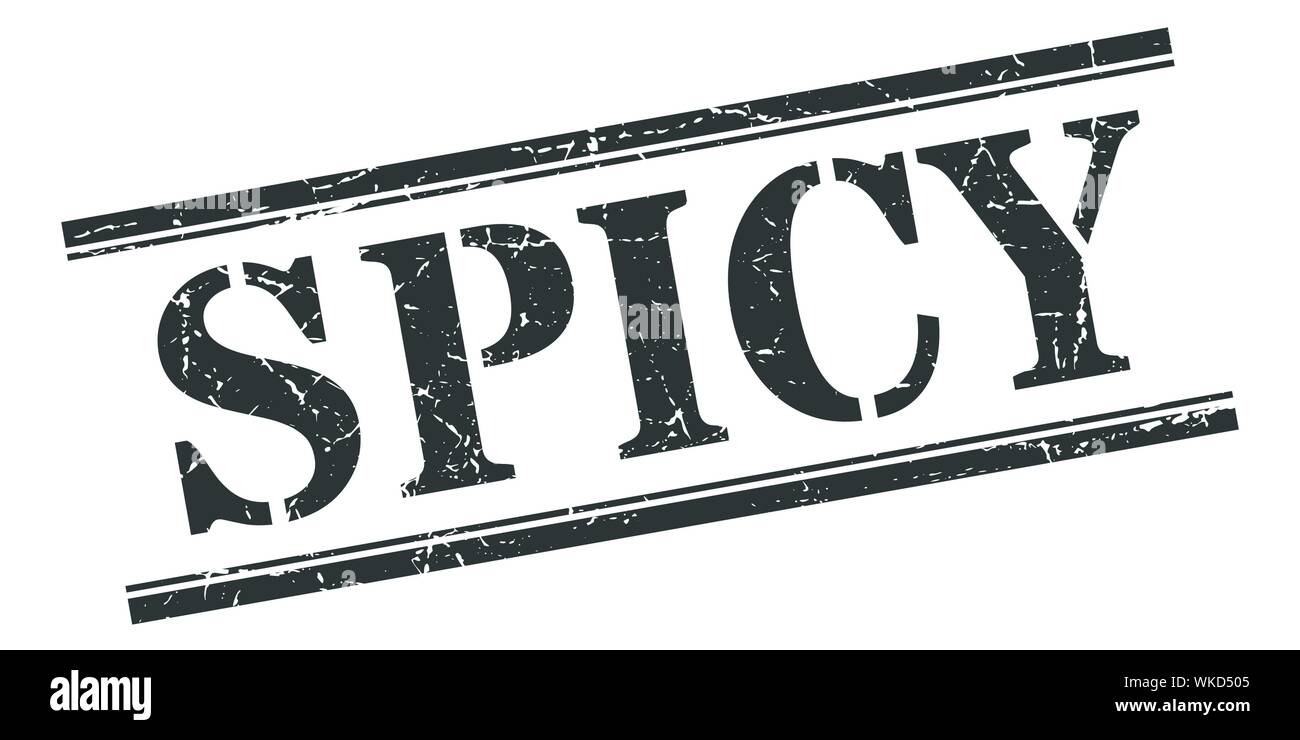 Spicy stamp Black and White Stock Photos & Images - Alamy