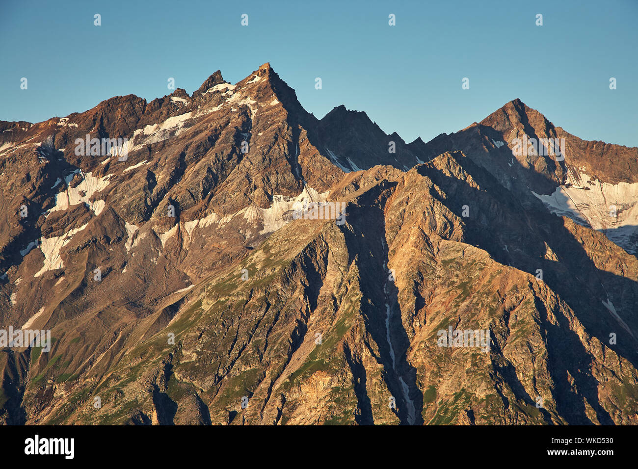 scenic alpine summer landscape. natural mountain background Stock Photo ...