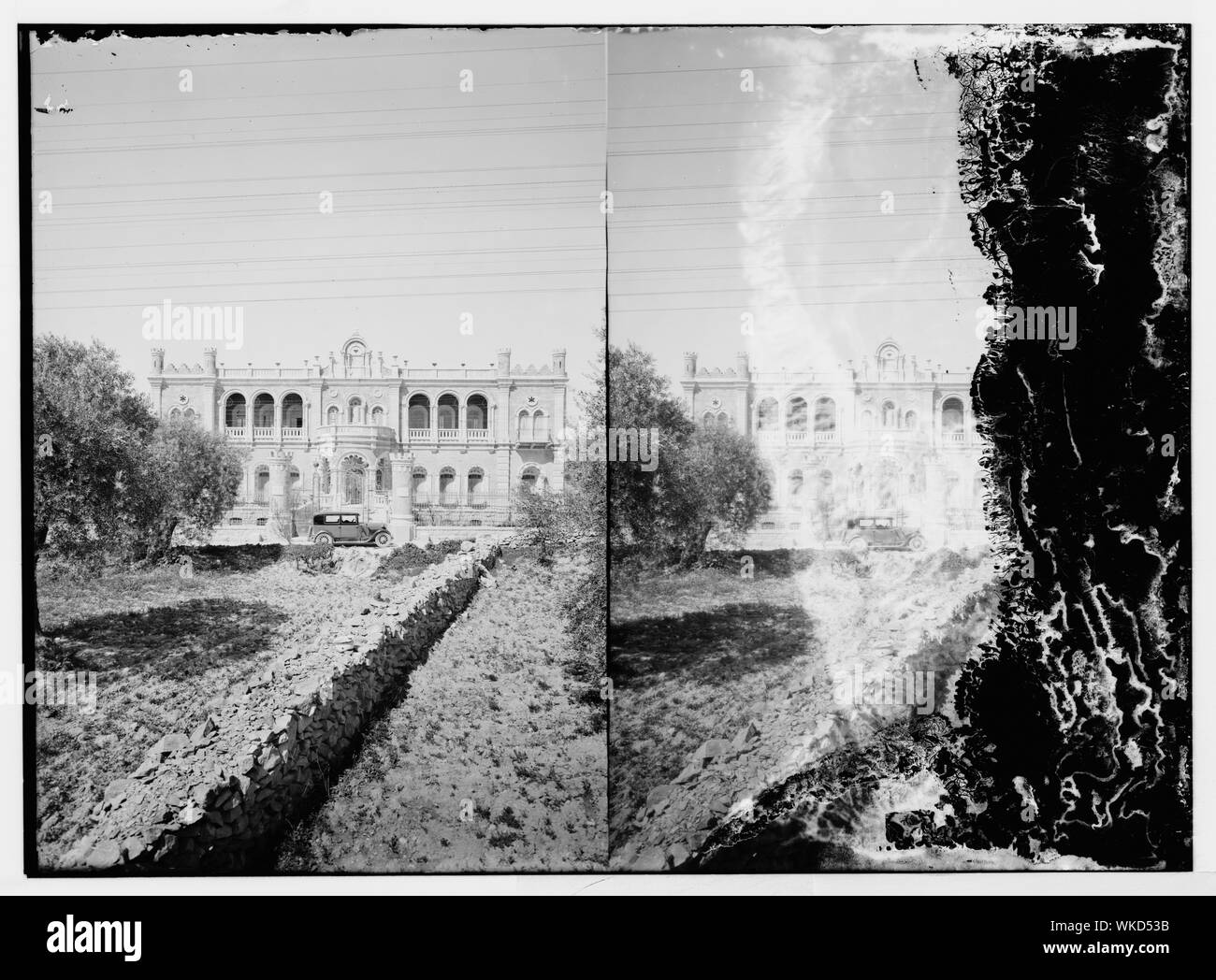 Jerusalem. British homes, embassy Stock Photo - Alamy