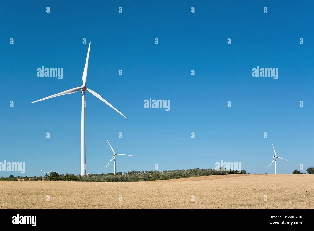 large wind turbines, renewable energy Stock Photo - Alamy