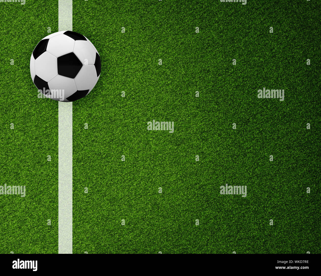 Empty football field with markup. Top view. Sports Concept Stock Photo ...