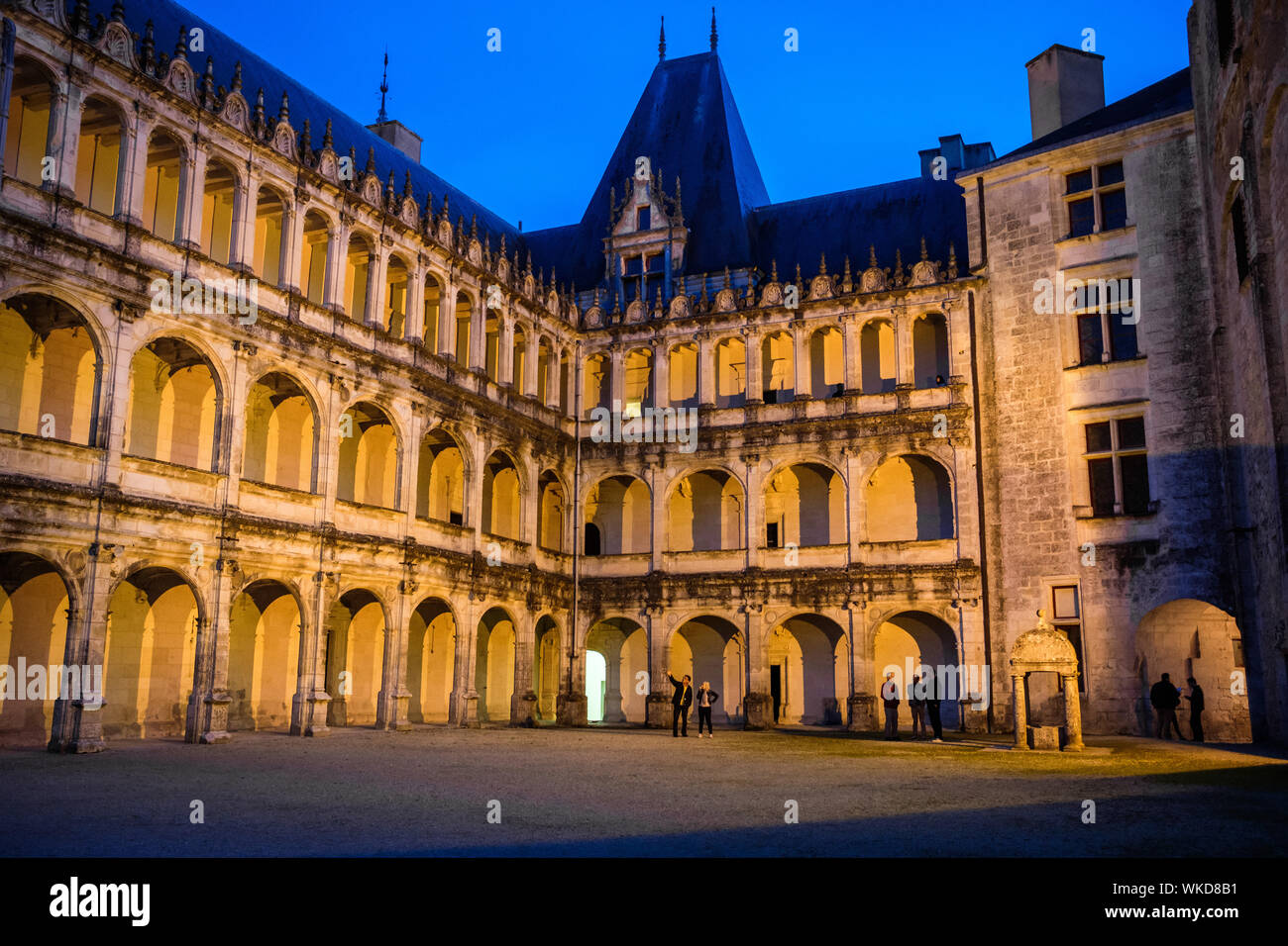 La Rochefoucauld (central-western France): Chateau de la Rochefoucauld ...