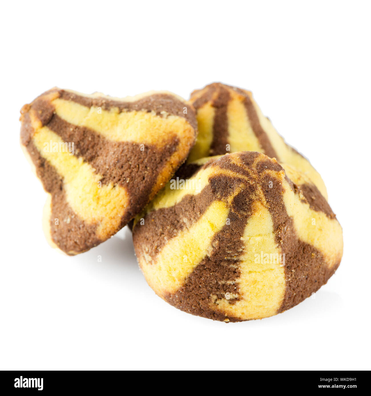 Homemade chocolate cookies isolated on white background Stock Photo - Alamy