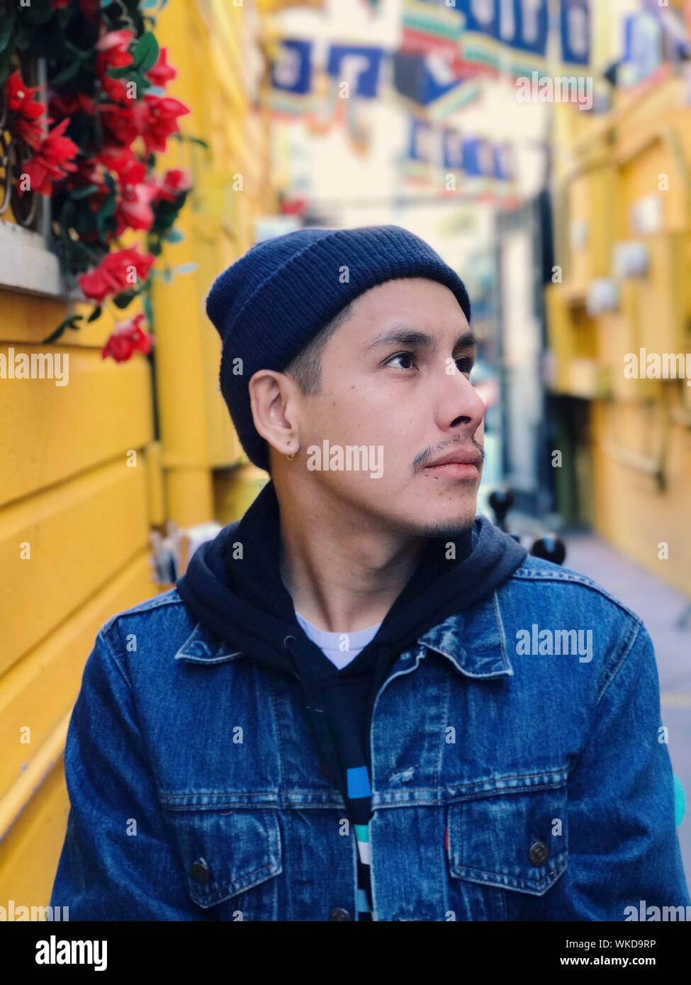 Denim hat hi-res stock photography and images - Alamy