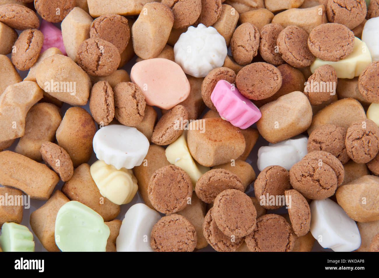 Traditional Sinterklaas candy as pepernoten and more Stock Photo - Alamy