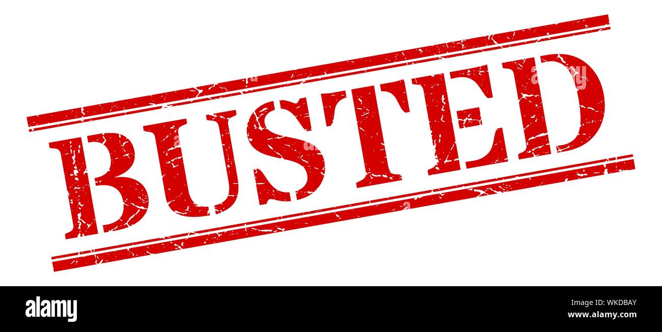 busted stamp. busted square grunge sign. busted Stock Vector Image ...
