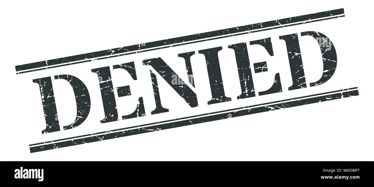 denied stamp. denied square grunge sign. denied Stock Vector Image ...