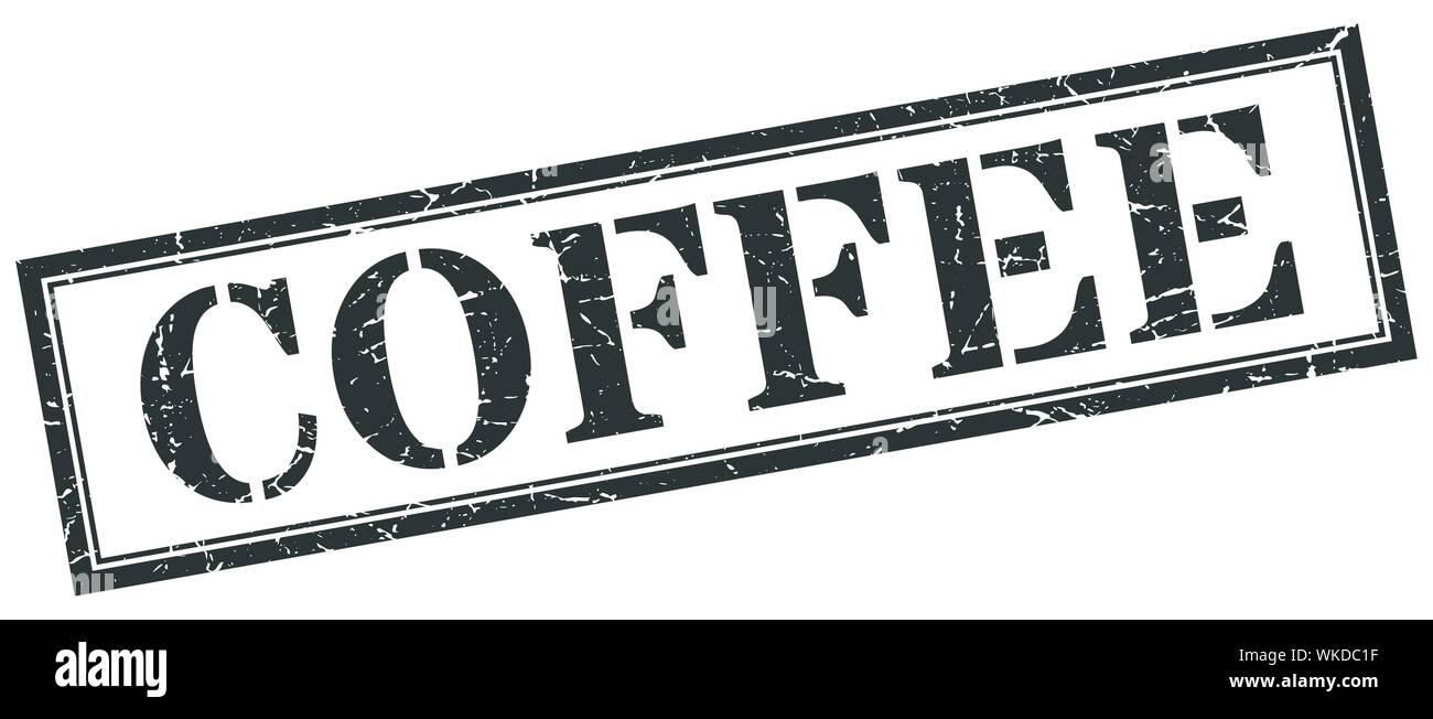 coffee stamp. coffee square grunge sign. coffee Stock Vector Image ...